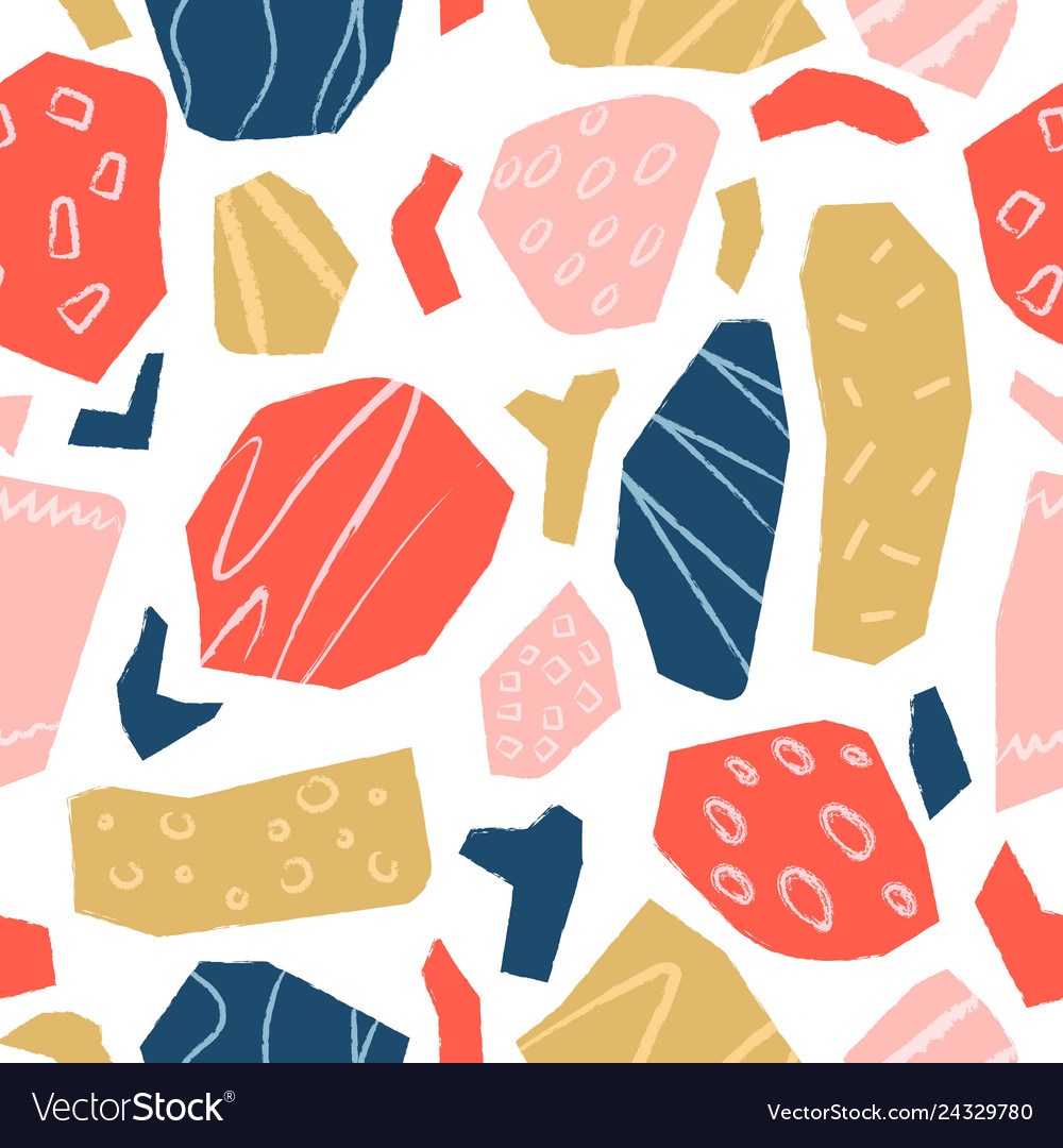 Doodle geometric pattern Royalty Free Vector Image