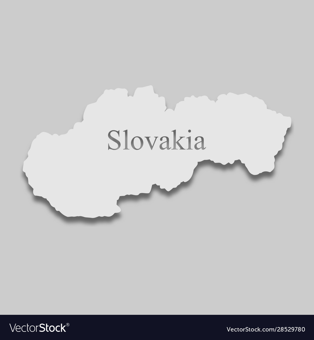 Map slovakia Royalty Free Vector Image - VectorStock