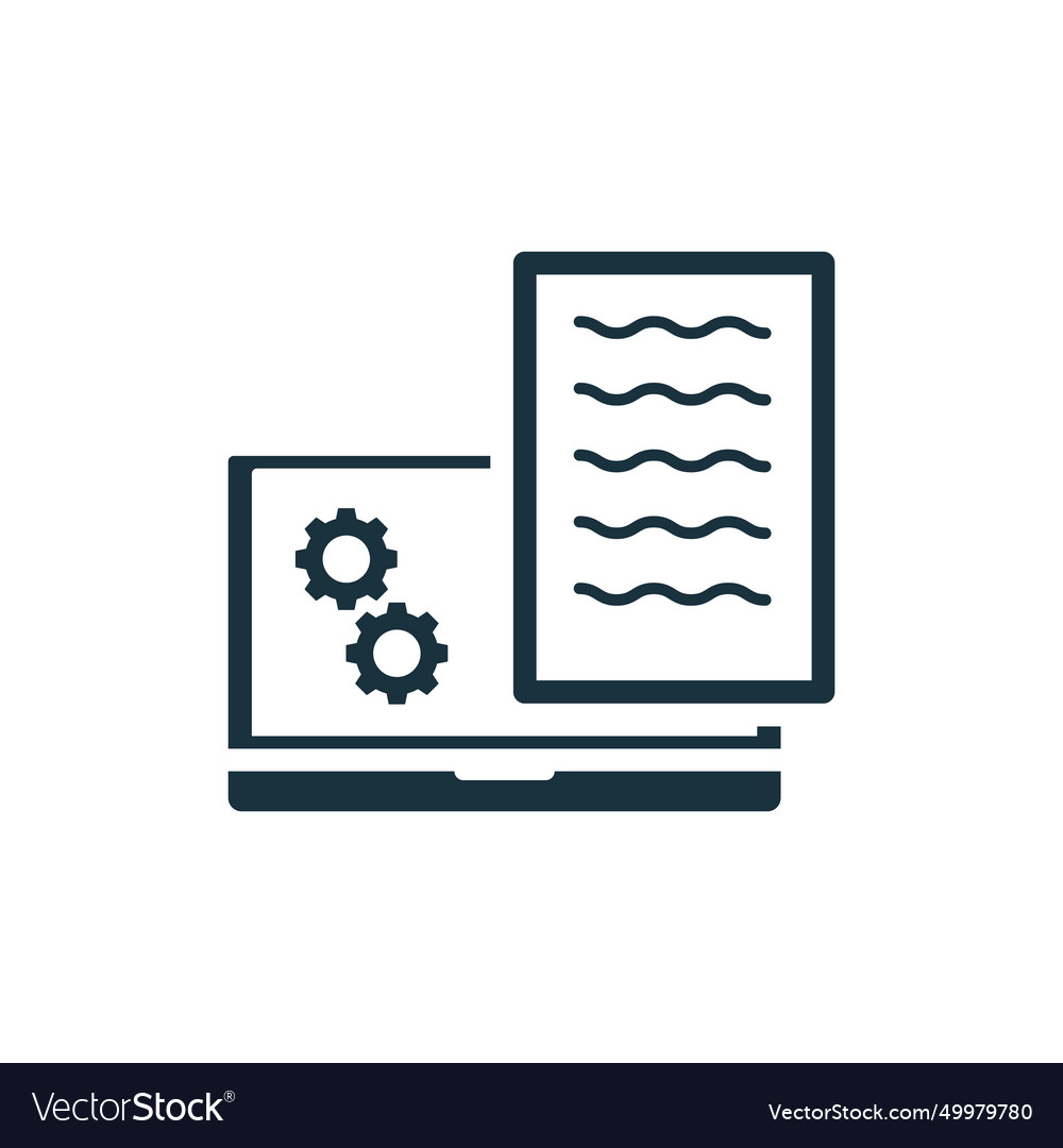 Prototype icon simple creative element filled Vector Image Prototype icon simple creative element filled Vector Image