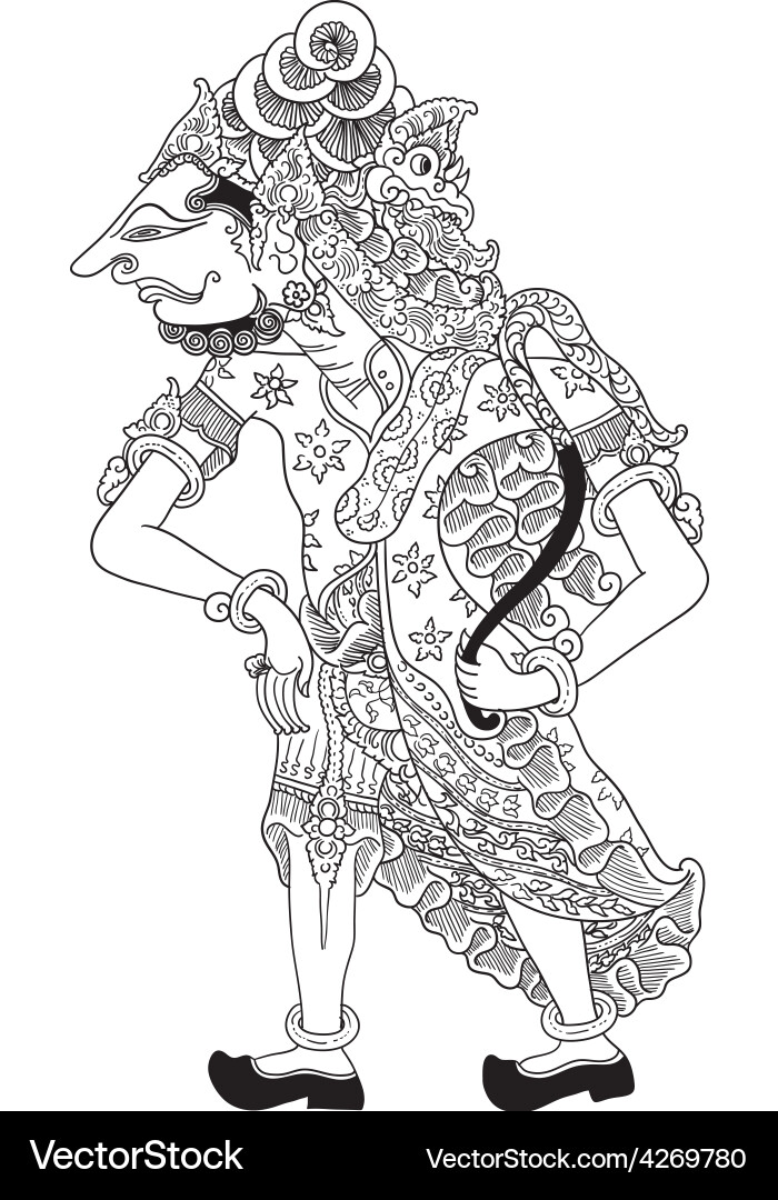 Sang hyang tunggal Royalty Free Vector Image - VectorStock