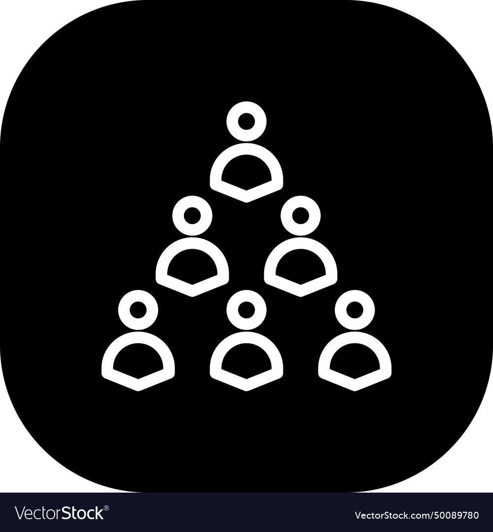 Team project development icon with black filled Vector Image