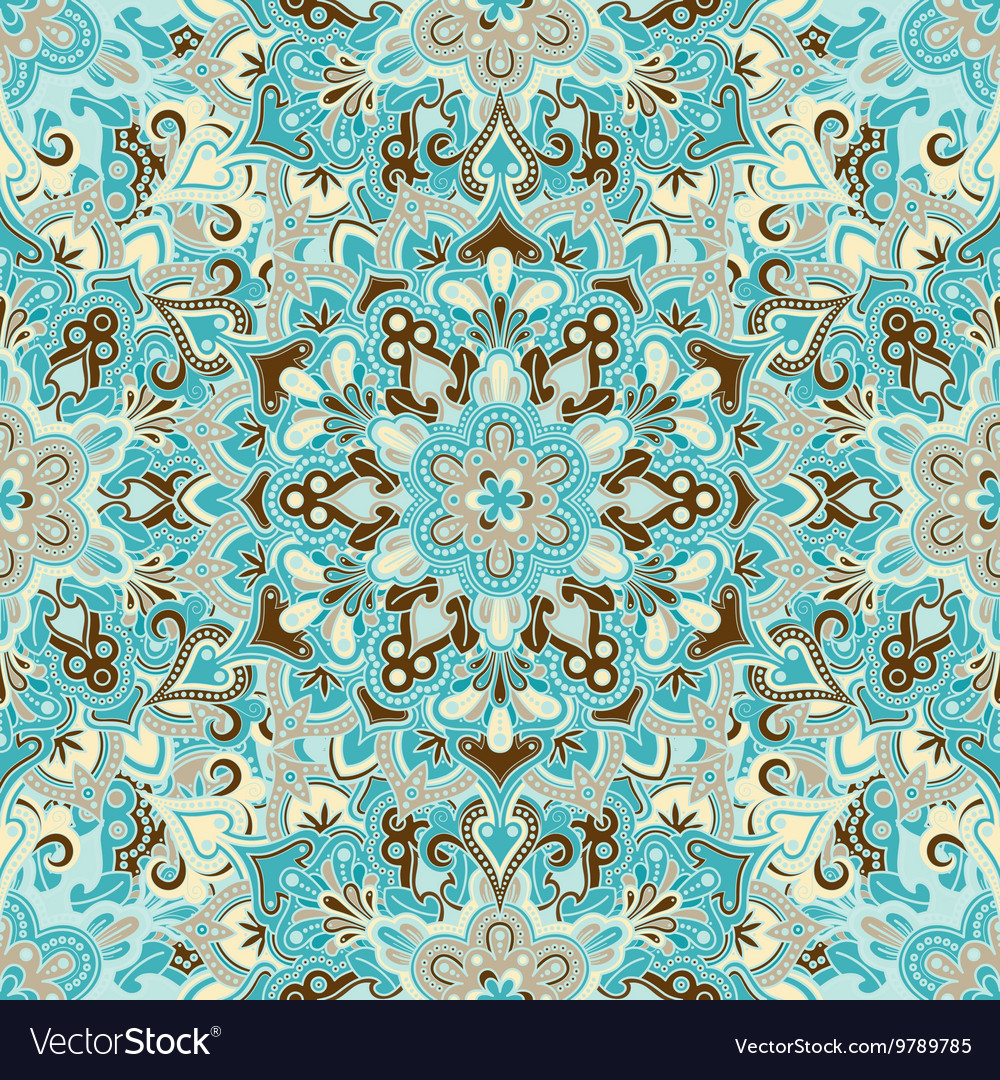 Boho flower pattern Royalty Free Vector Image - VectorStock