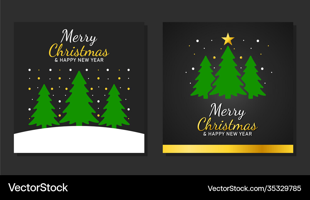 Christmas background card templates design Vector Image
