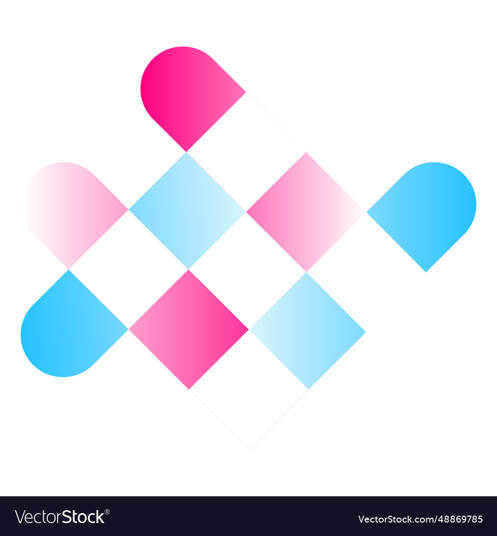 Grid gradient logo Royalty Free Vector Image - VectorStock