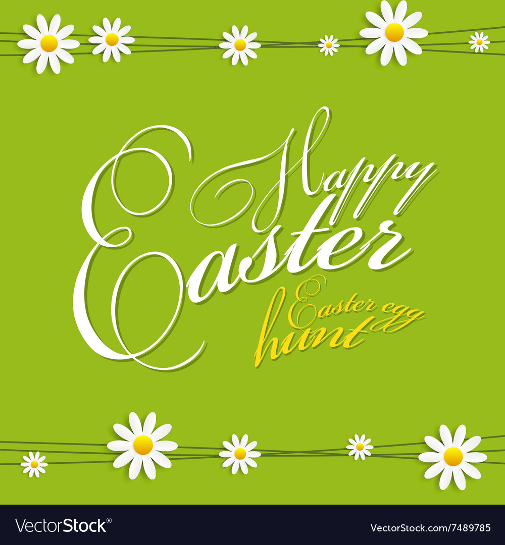 Happy easter spring background Royalty Free Vector Image