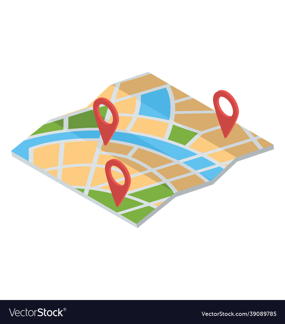 Map Royalty Free Vector Image - VectorStock