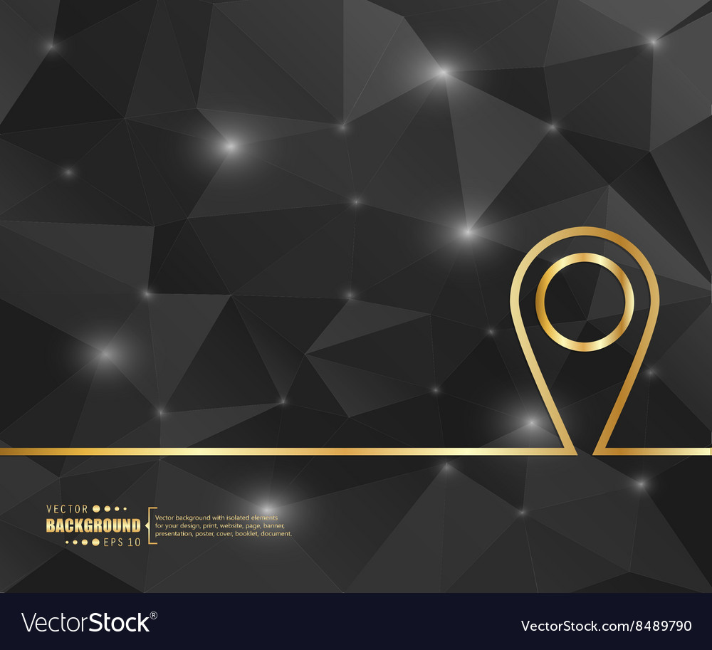 Creative pointer art template Royalty Free Vector Image