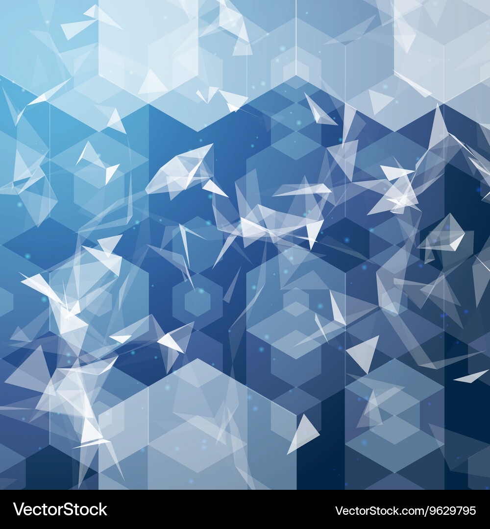 Business hexagonal background Royalty Free Vector Image