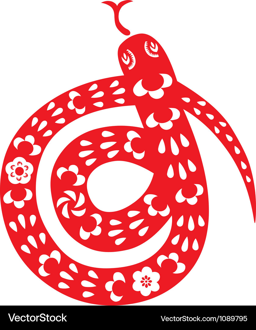 Chinese new year snake Royalty Free Vector Image