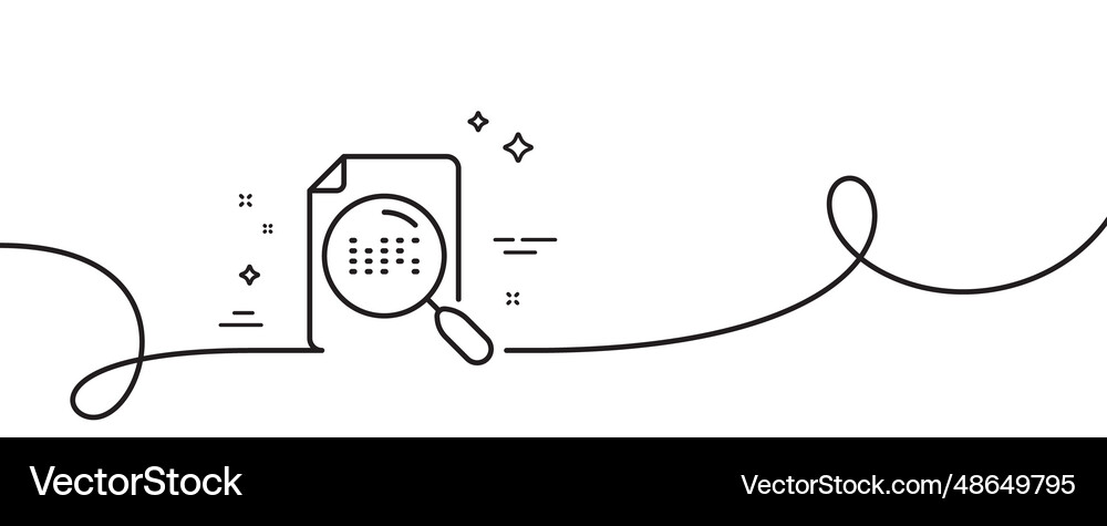 Search file line icon find document sign Vector Image