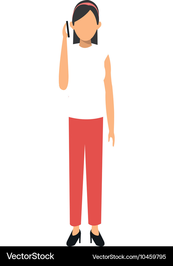 Woman character icon Royalty Free Vector Image