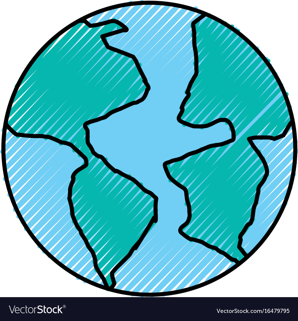 World planet earth icon Royalty Free Vector Image