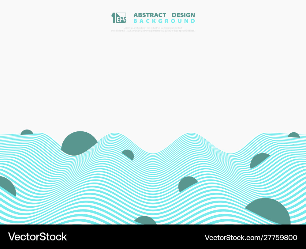 Abstract blue and white optical wavy line design Vector Image