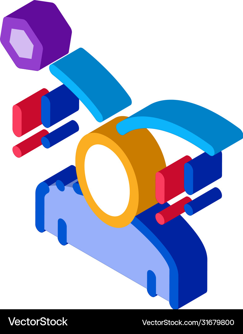 Collapse criticism per person isometric icon Vector Image