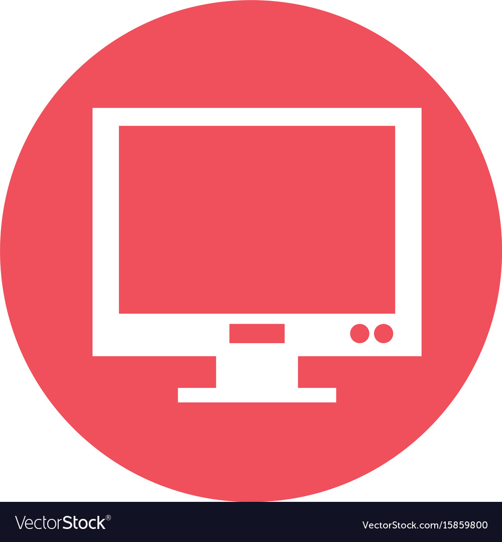 Computer screen symbol Royalty Free Vector Image