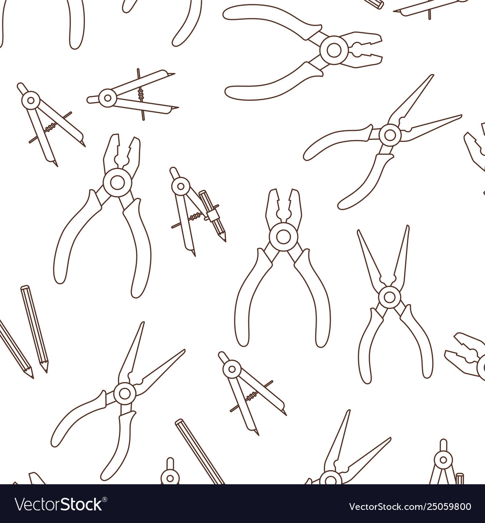 Construction tools pattern isolated icon Vector Image