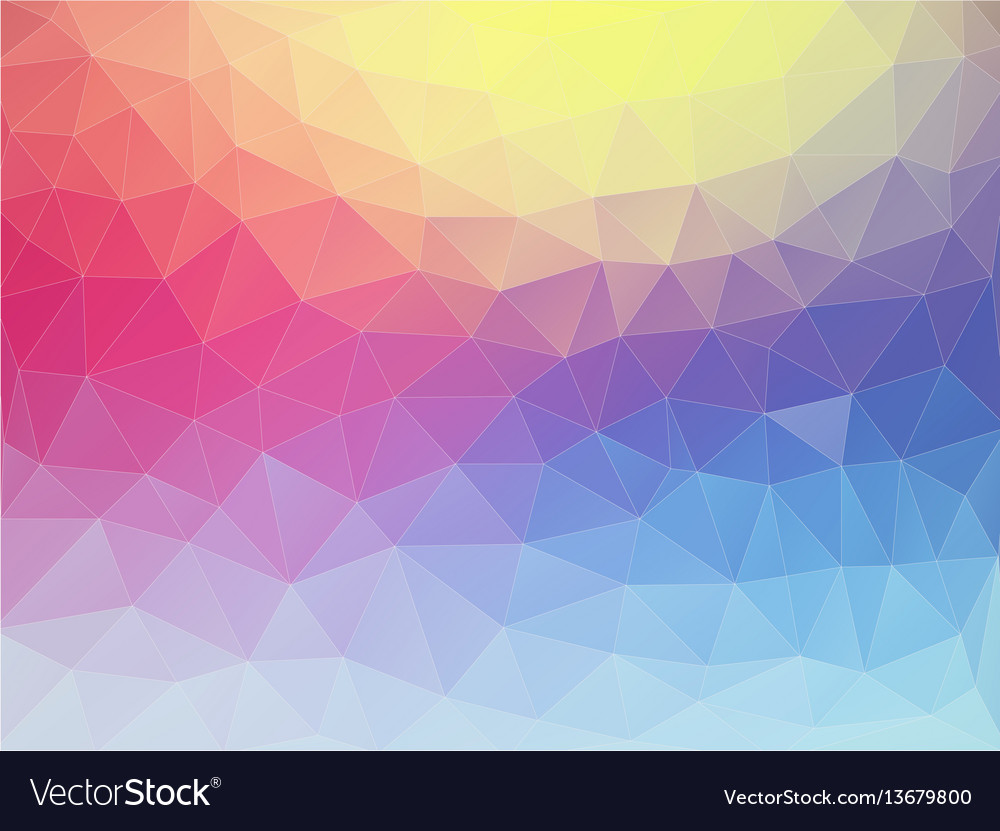 Multicolor flat triangle texture Royalty Free Vector Image