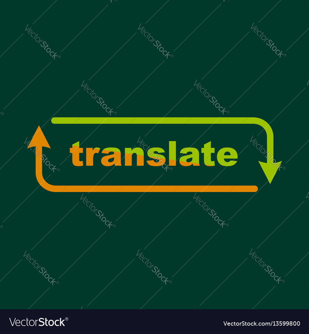 Translation icon outline style Royalty Free Vector Image