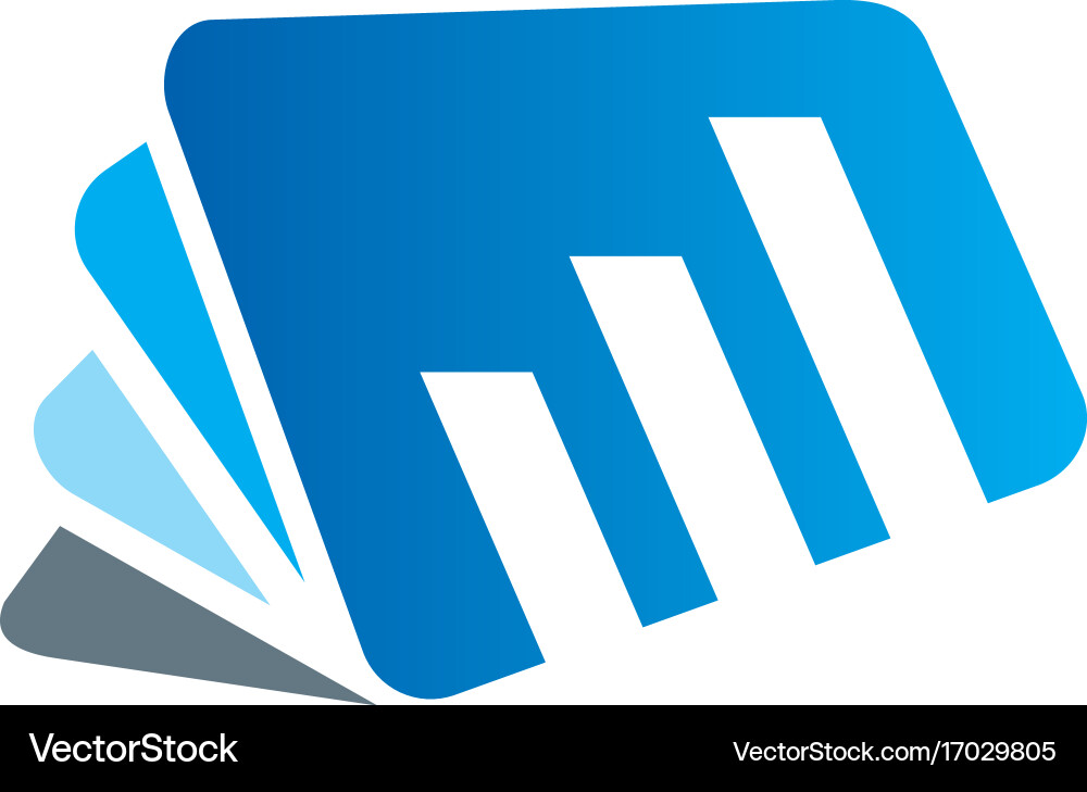 Book note business finance chart logo Royalty Free Vector