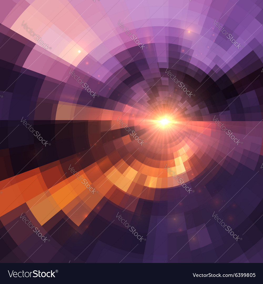Colorful concentric shining mosaic abstract Vector Image Colorful concentric shining mosaic abstract Vector Image
