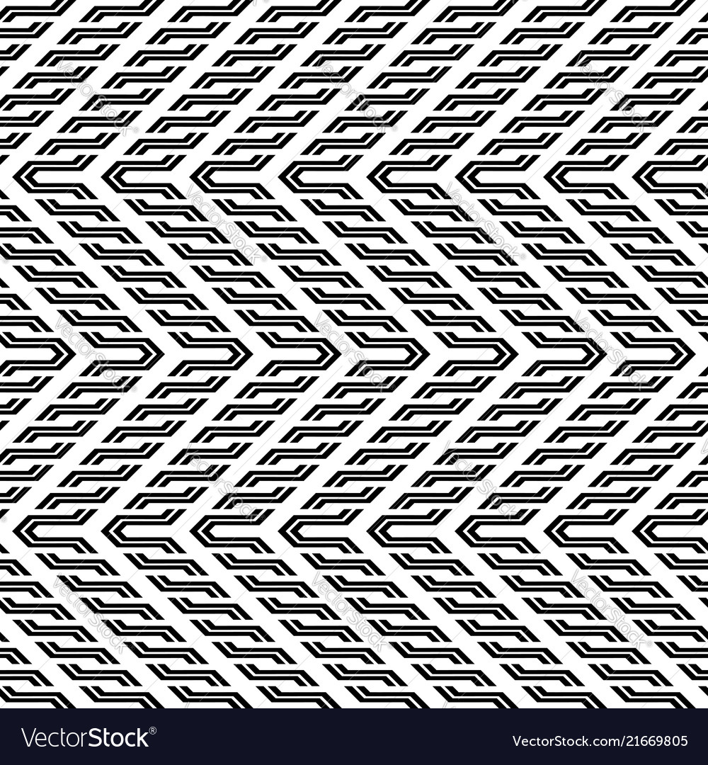 Design seamless monochrome zigzag pattern Vector Image