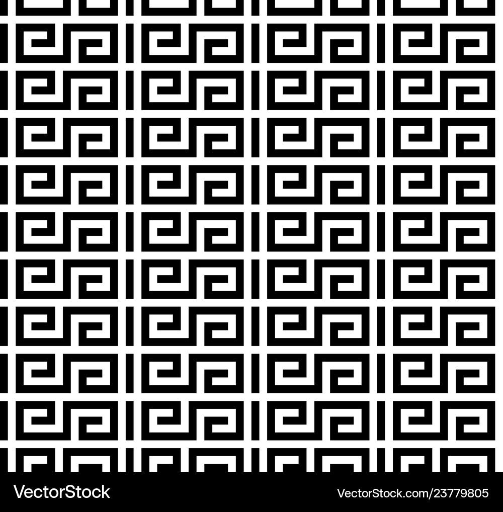 Greek key typical egyptian assyrian and Royalty Free Vector