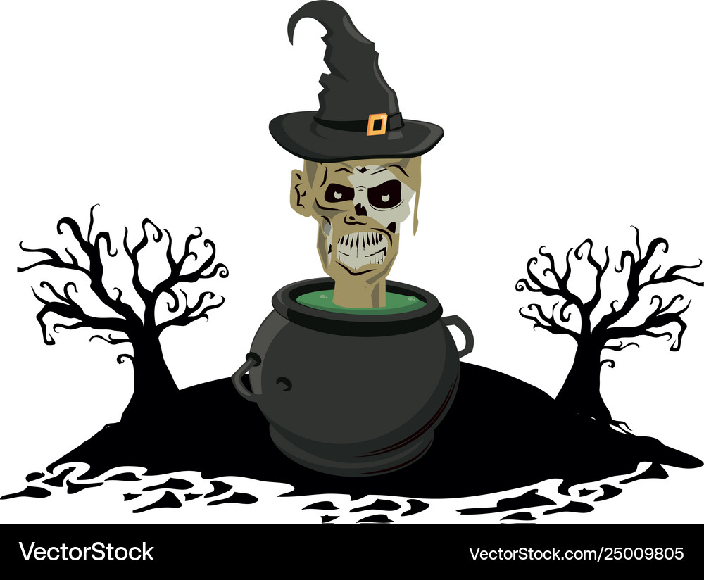 Halloween scary cartoons Royalty Free Vector Image