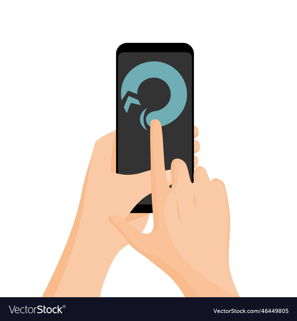 Touch screen hand gestures flat colored icon Vector Image Touch screen hand gestures flat colored icon Vector Image
