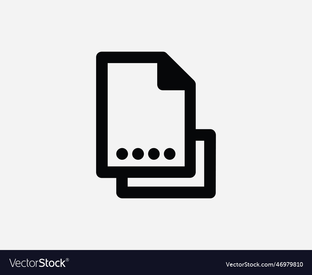 File line icon Royalty Free Vector Image - VectorStock