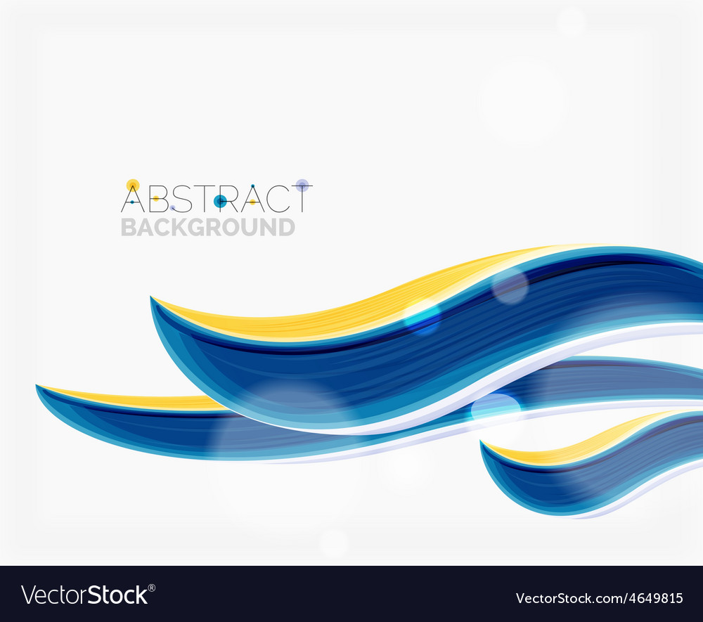 Abstract realistic solid wave background Vector Image