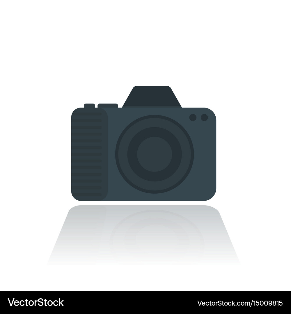 Camera icon pictograph in flat style Royalty Free Vector