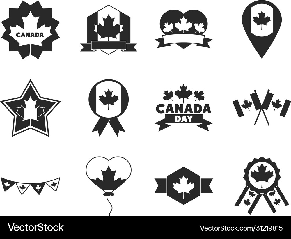 Canada day independence freedom national Vector Image