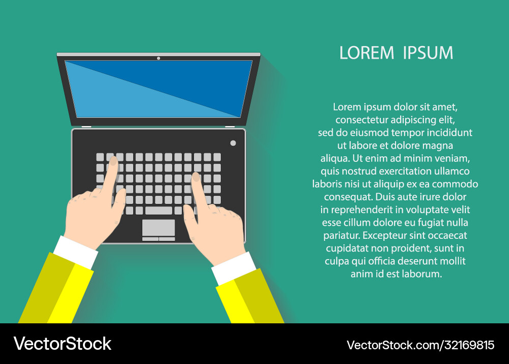 Closeup woman hands touching notebook Royalty Free Vector