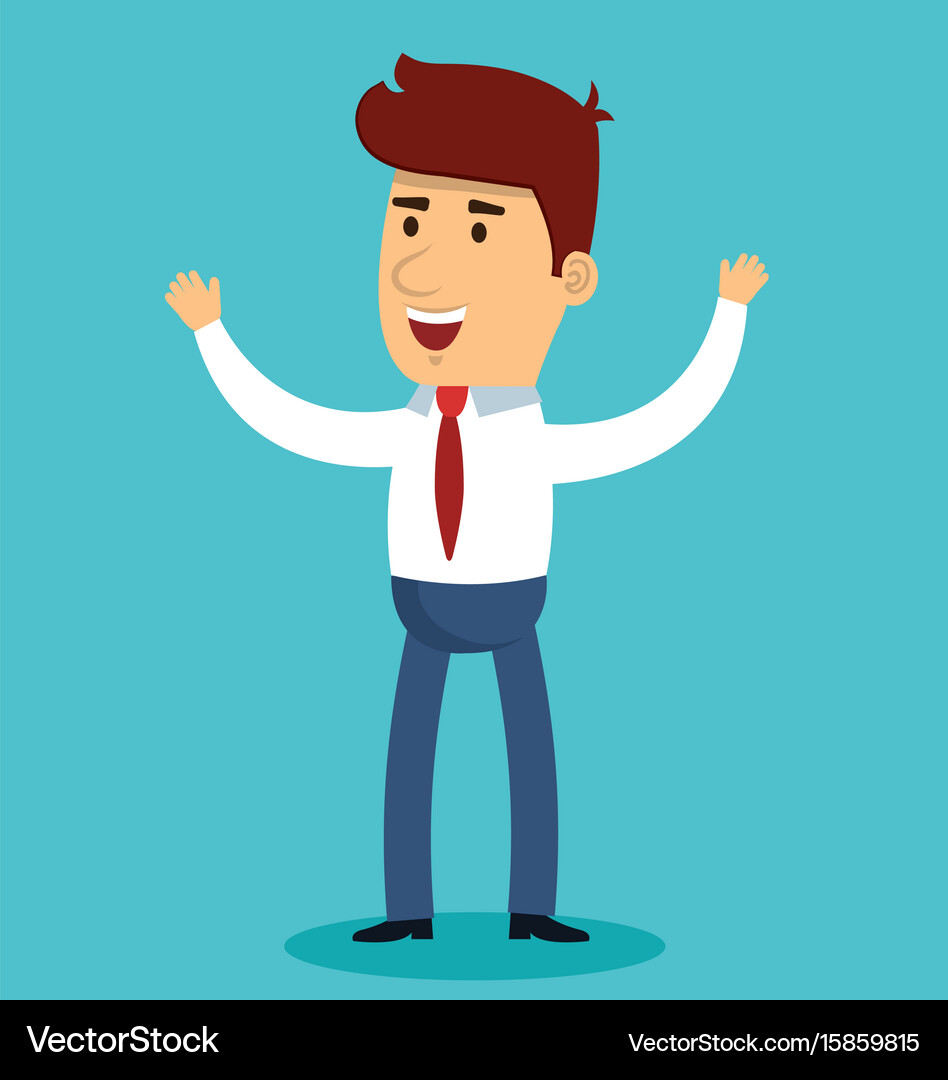 Happy businessman design Royalty Free Vector Image