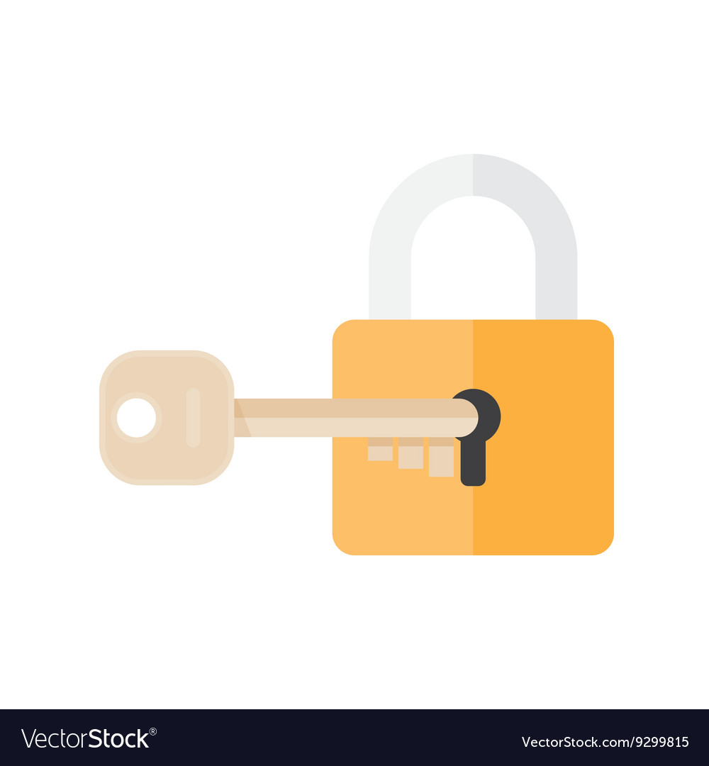 Lock and key Royalty Free Vector Image - VectorStock