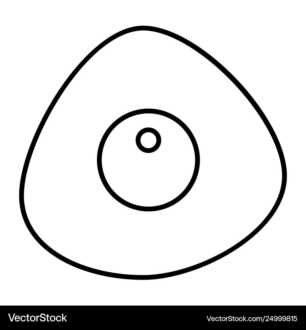 Omelette thin line icon eggs Royalty Free Vector Image