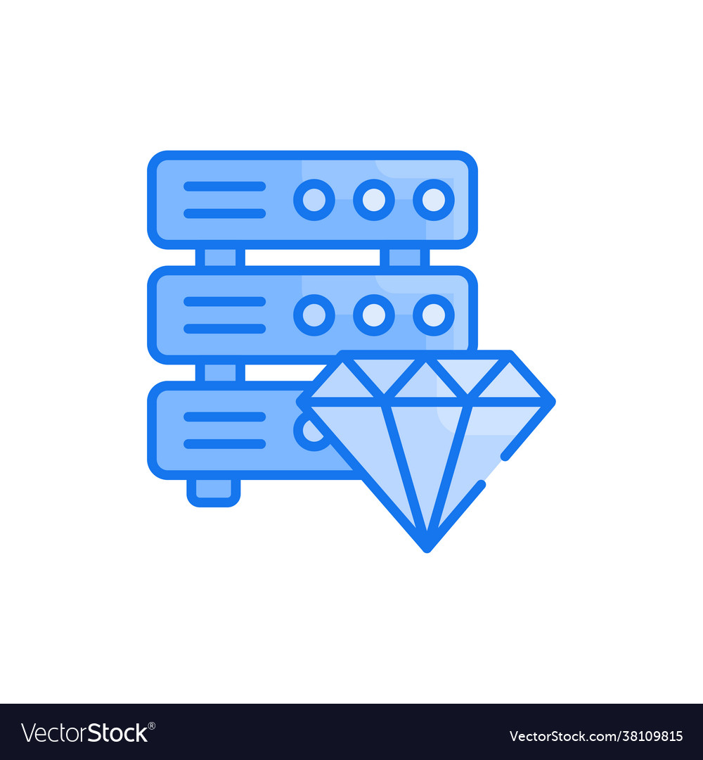 Premium hosting style Royalty Free Vector Image