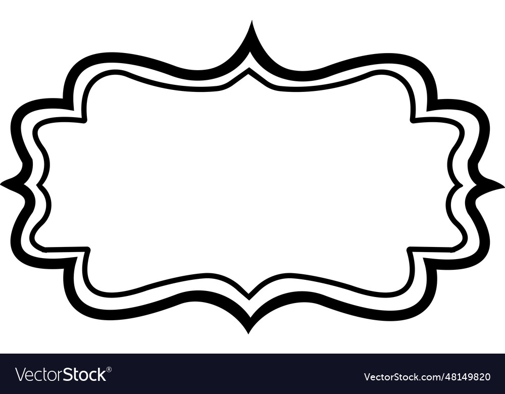 Frames borders rectangular shape old Royalty Free Vector