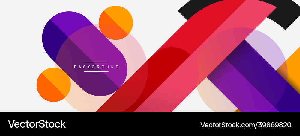 Round geometric shapes lines and circles Vector Image