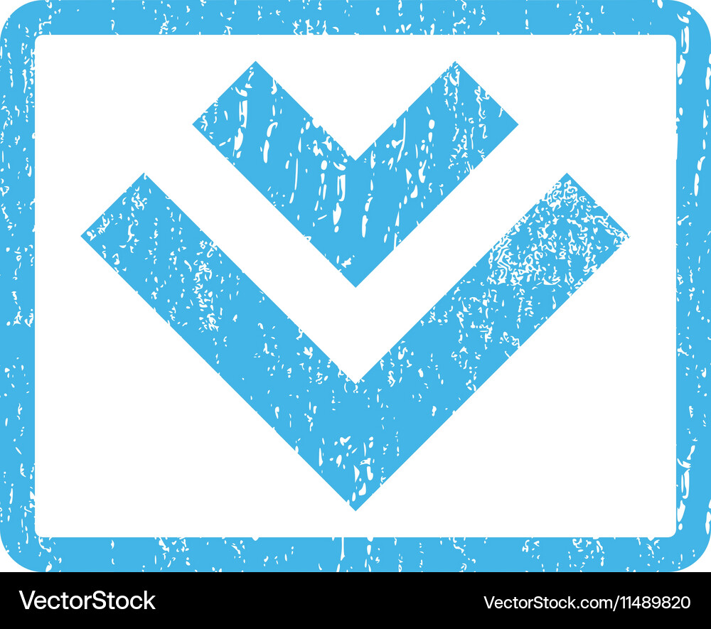 Shift down icon rubber stamp Royalty Free Vector Image