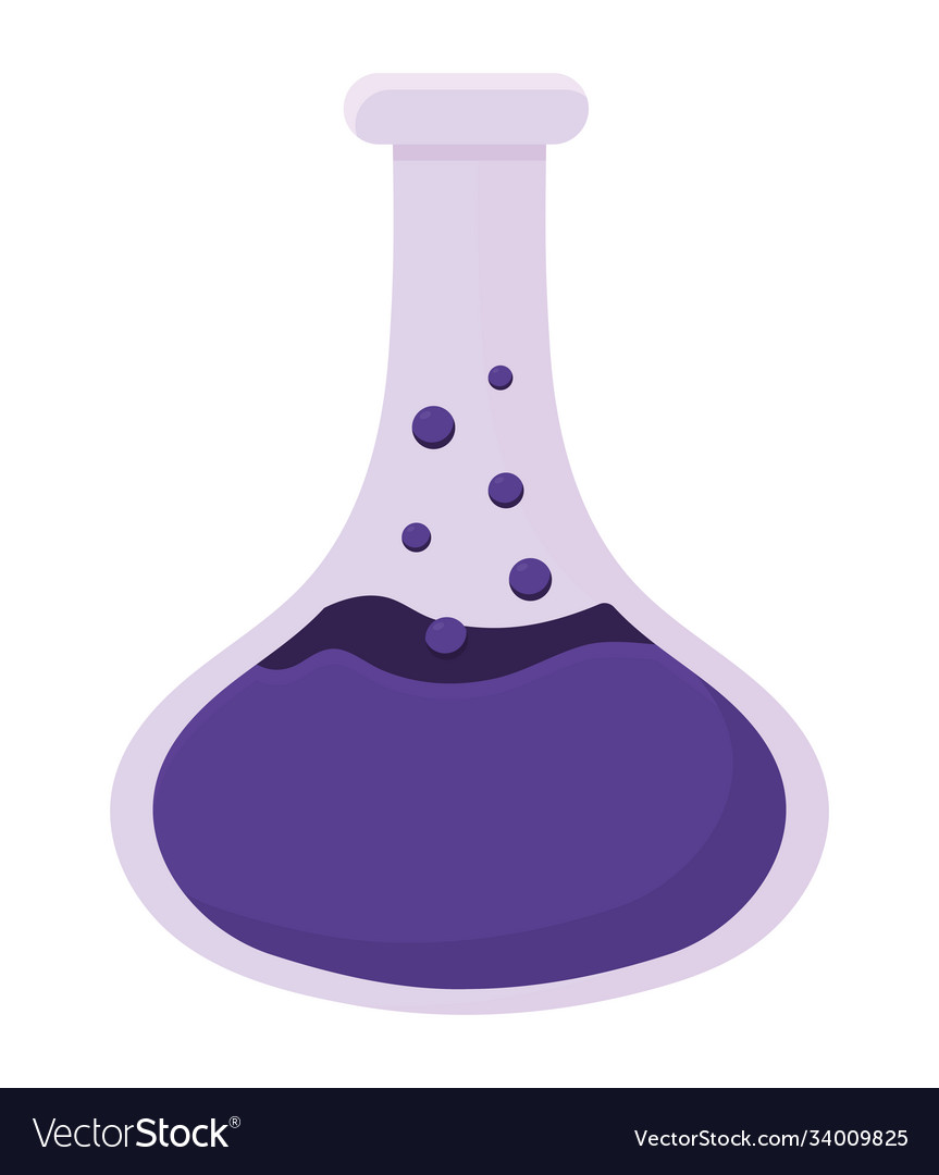 Chemistry flask icon design Royalty Free Vector Image
