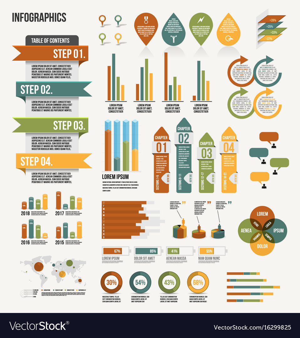 Infographics elements Royalty Free Vector Image