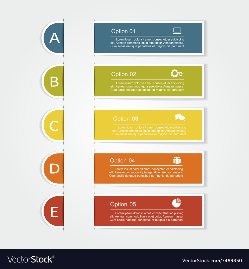Infographic report template Royalty Free Vector Image