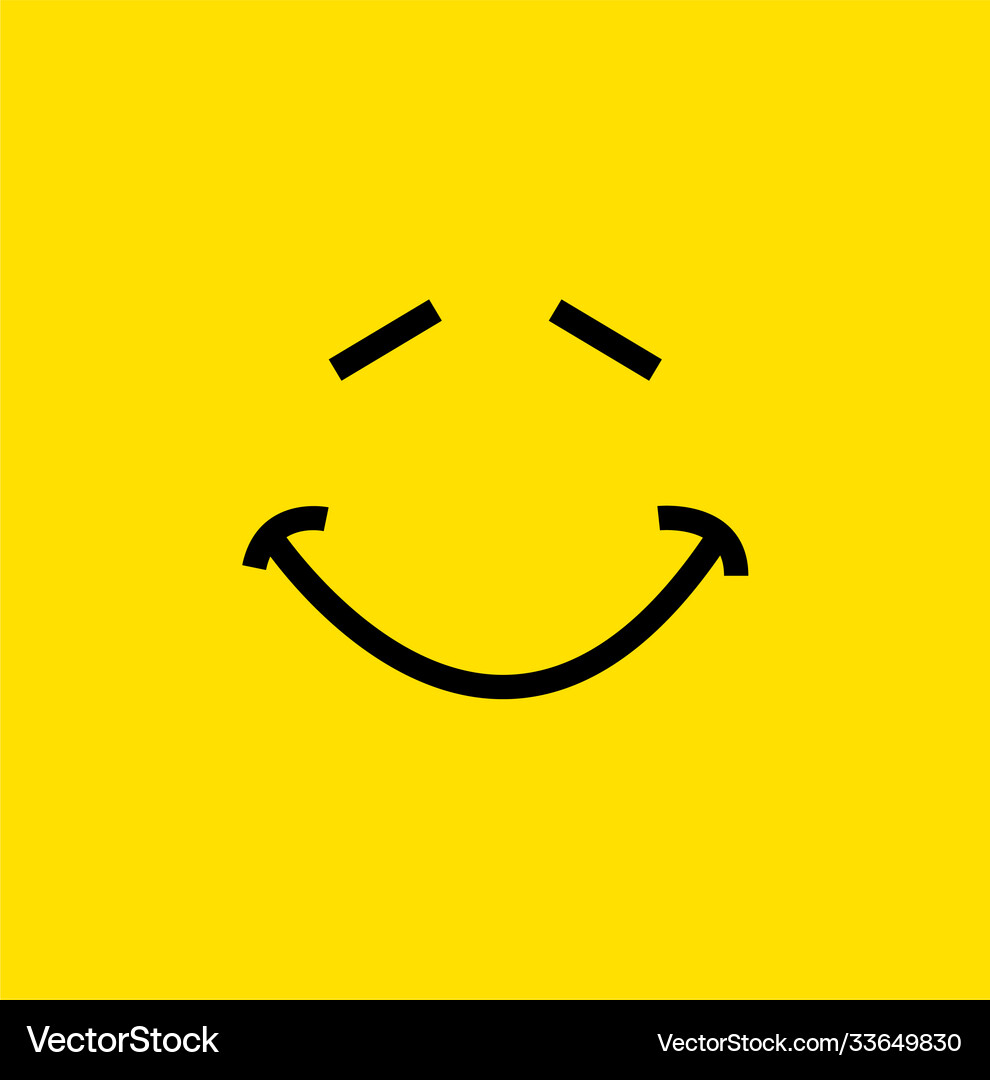 Smile template design Royalty Free Vector Image