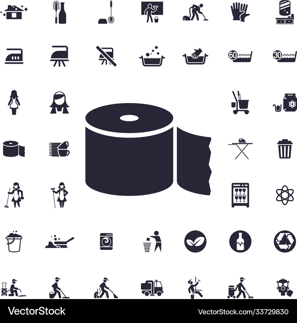 Toilet paper icon Royalty Free Vector Image - VectorStock