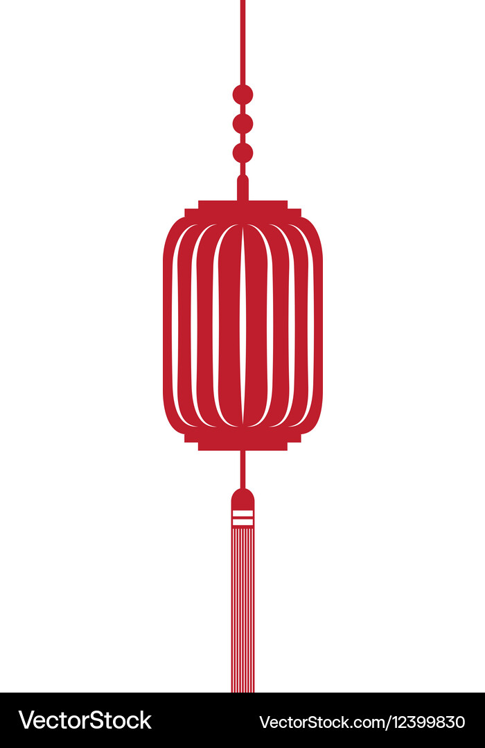 Traditional japanese lamp icon Royalty Free Vector Image
