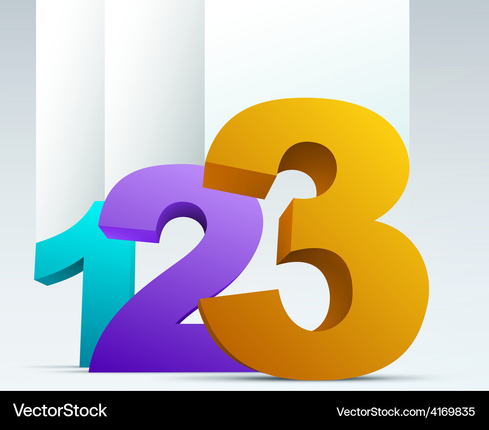 Abstract 3d with place Royalty Free Vector Image