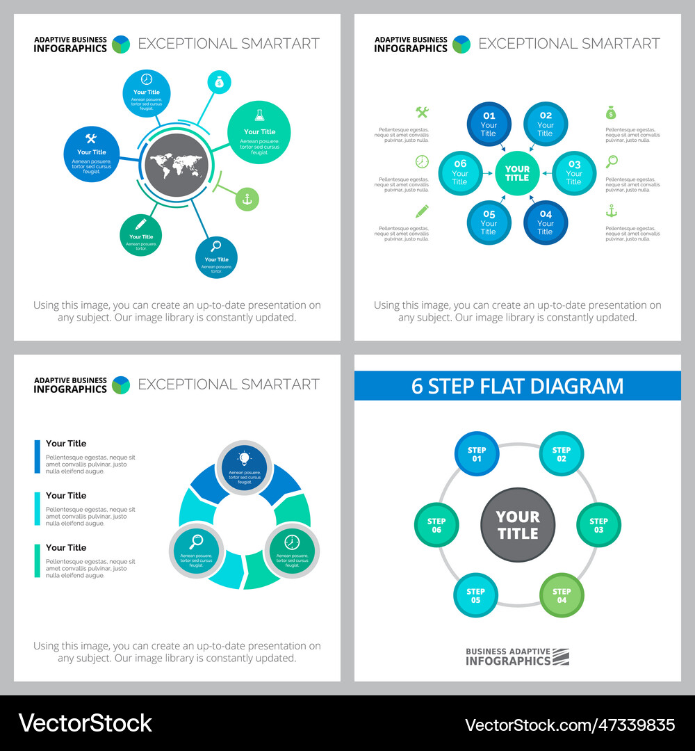 Business infographic layout set Royalty Free Vector Image