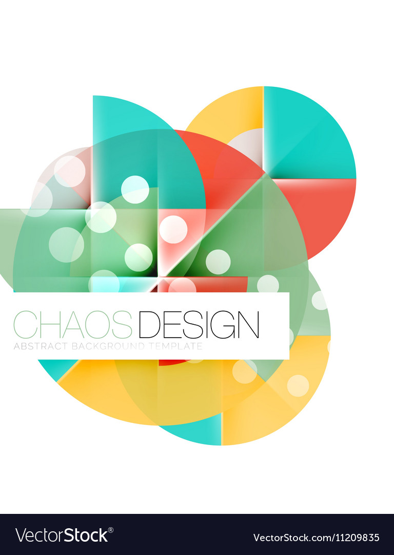 Round shape elements composition abstract Vector Image
