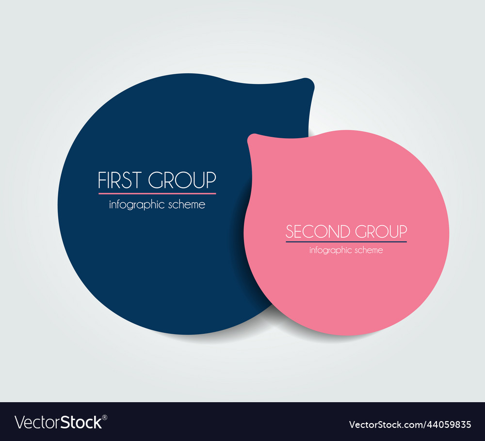 Two Step Process Diagram – Royalty-Free Vector | VectorStock